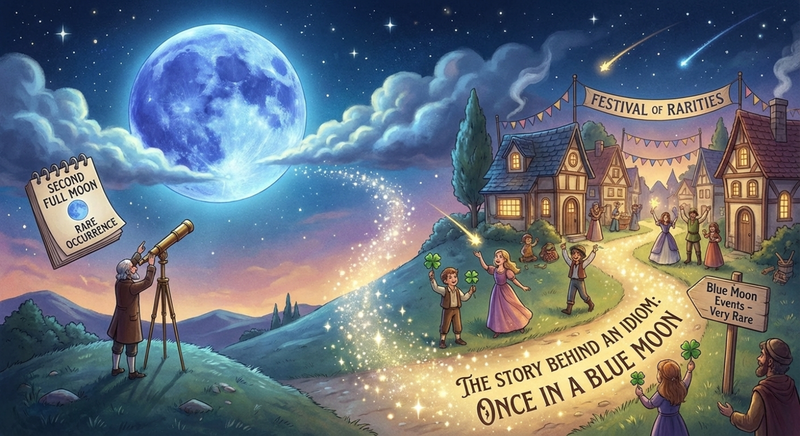 The story behind an idiom: once in a blue moon